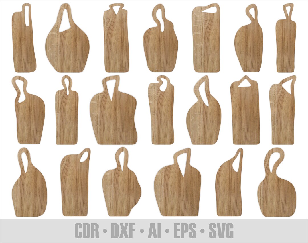 Juego de tablas de cortar de cocina SVG 19. 20 Archivos de corte por ...