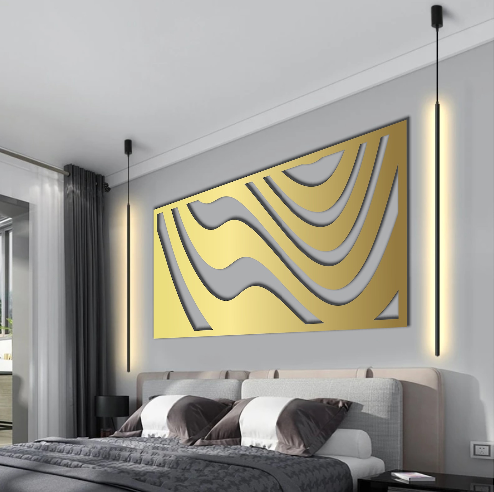 Waves and Abstracts SVG. Cnc Panel Templates. Wood Panel - Etsy