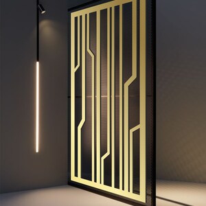 Geometric Futuristic Panel Templates SVG. 7 Vector Files, for Laser Cut ...