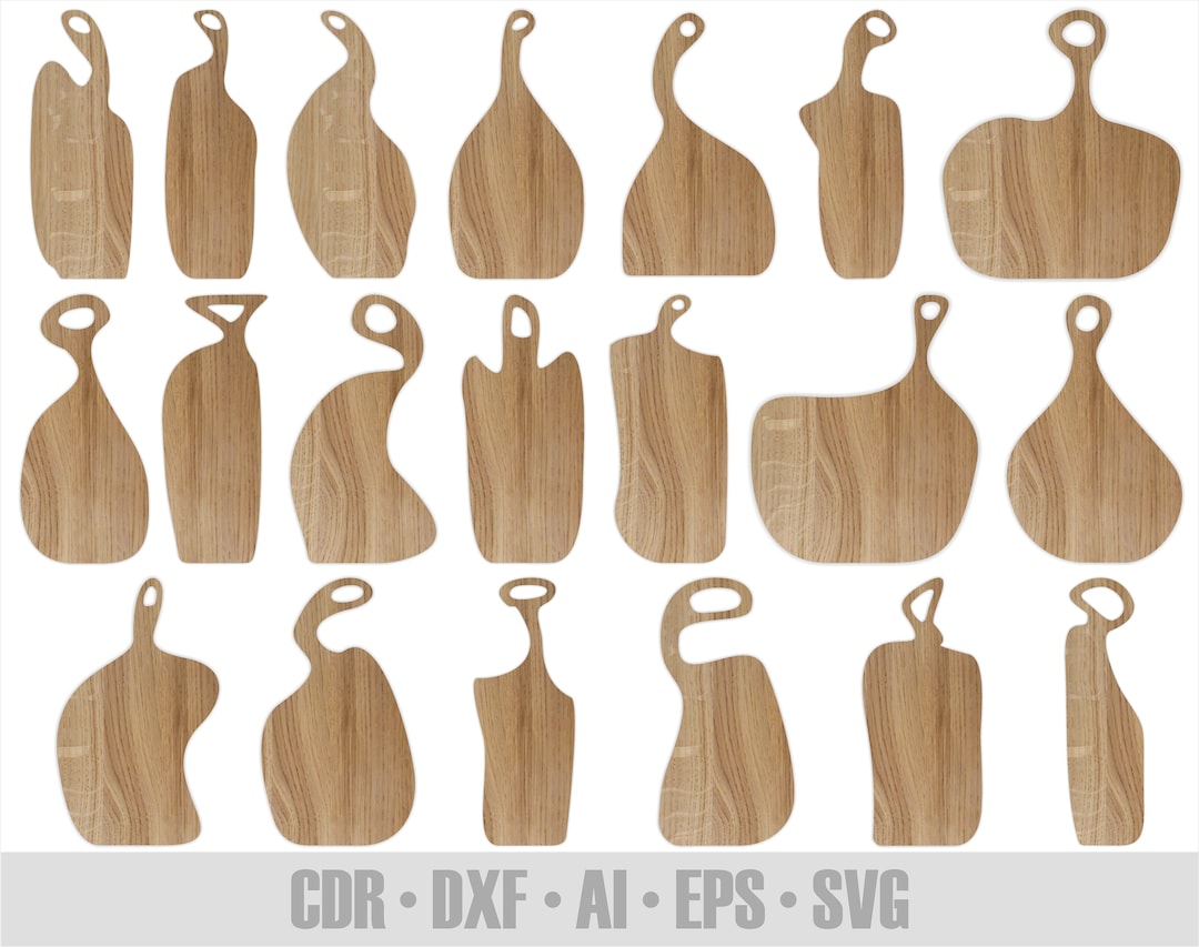 20 Cutting Board SVG Templates | Laser Cut Files for CNC, Glowforge ...
