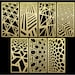 Several Distorted Patterns SVG. Panel Templates. 7 Vector Files, for ...