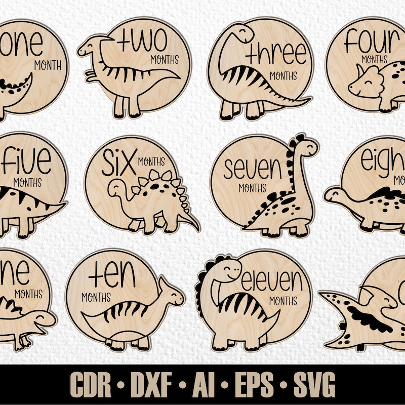 Hand Drawn Cards Dinosaur - Etsy