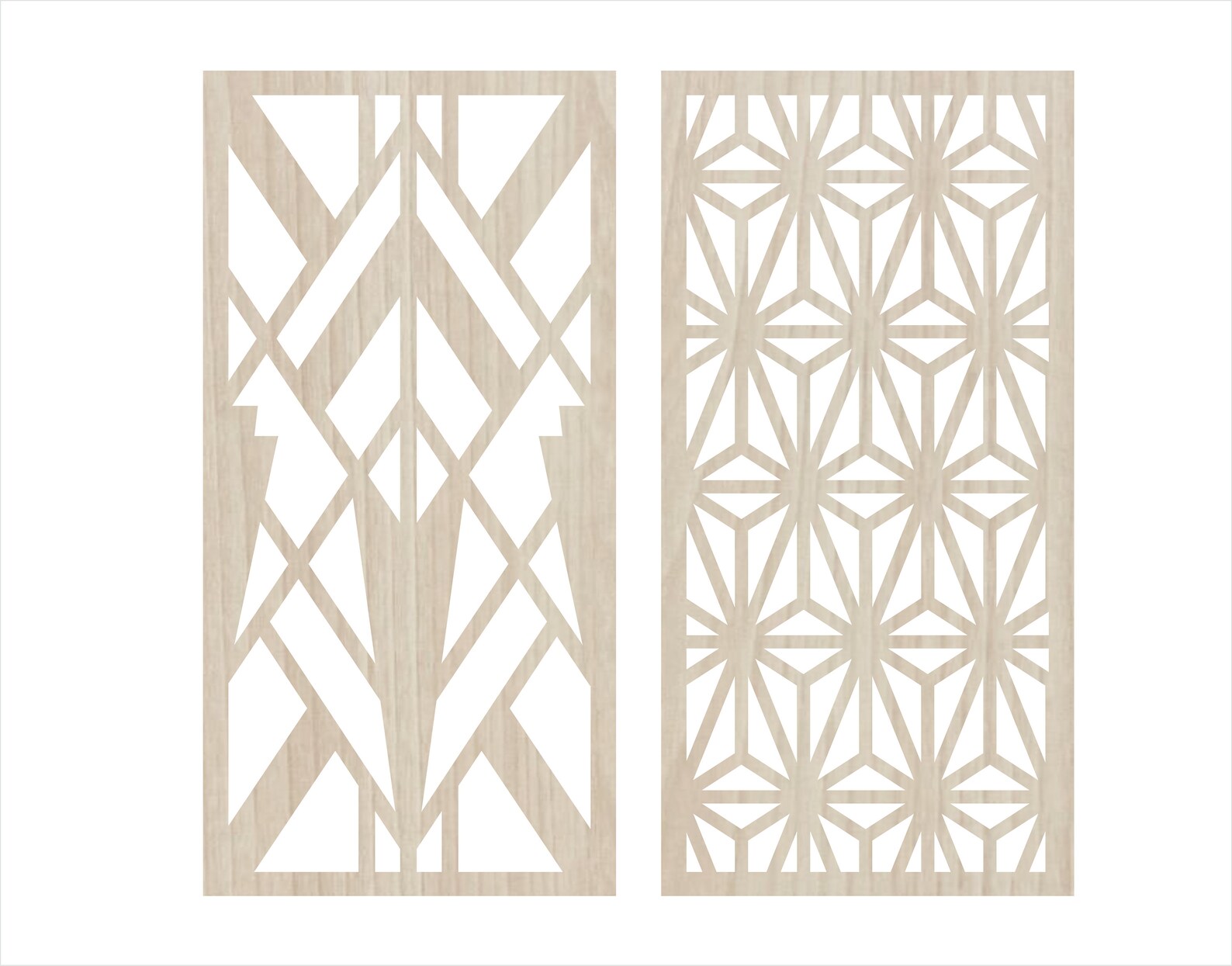 Geometric Futuristic Panel Templates SVG. 7 Vector Files for - Etsy