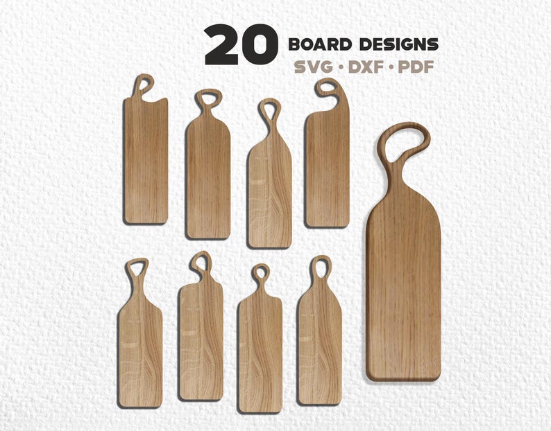 20 Cutting Board SVG Templates | Laser Cut Files for CNC, Glowforge ...