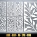 Floral Patterns Panel Templates SVG Set 33. 7 Vector Laser Cutting ...