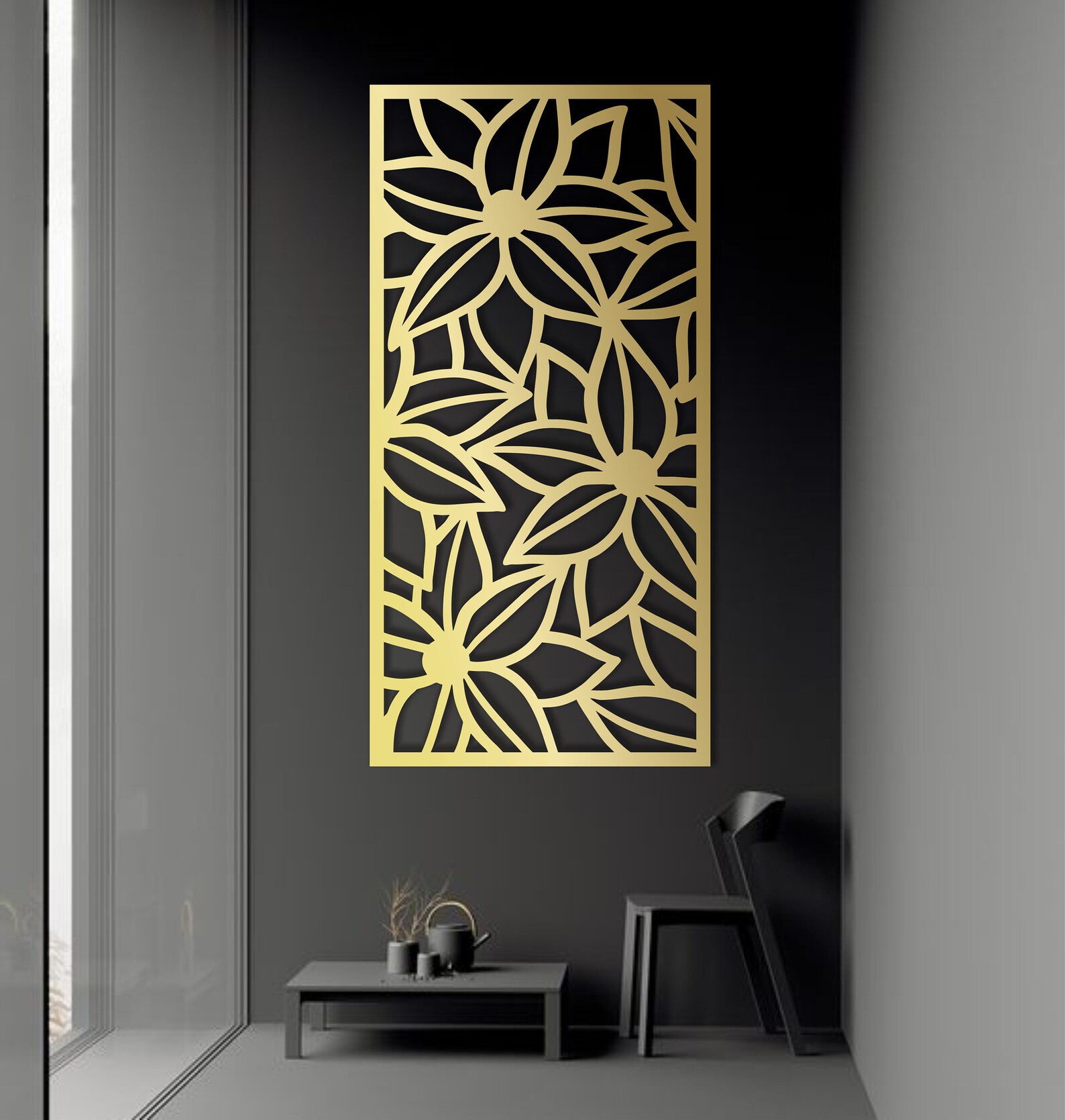 Floral Patterns Panel Templates SVG Set 31. 7 Vector Laser - Etsy