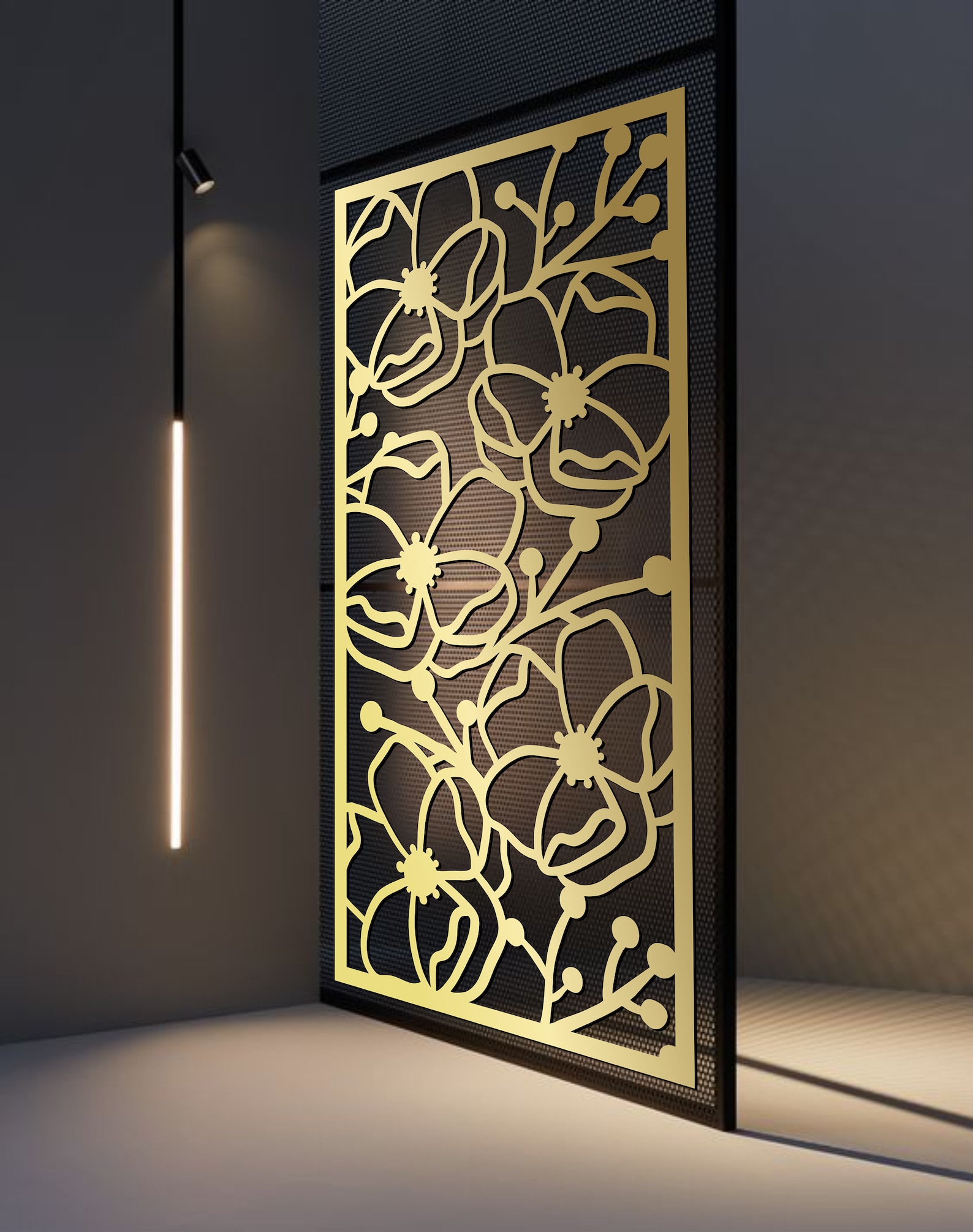 Floral Patterns Panel Templates SVG Set #26. 7 Vector Laser Cutting ...