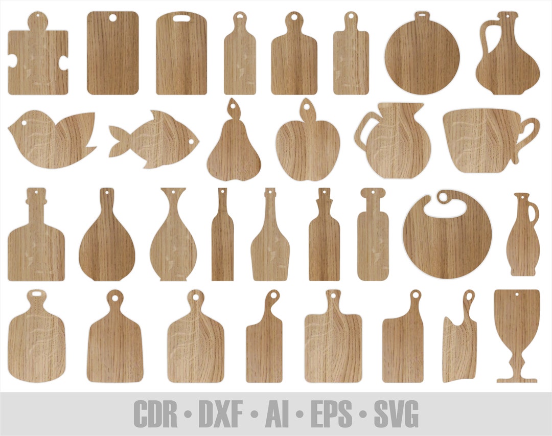 31 Cutting Board SVG Templates | Laser Cut Files for CNC, Glowforge ...