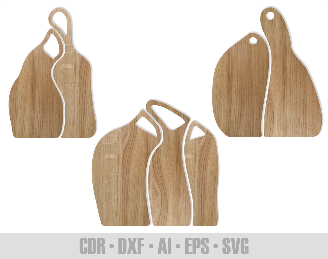 Cutting Board SVG Templates | Laser Cut Files for CNC, Glowforge ...
