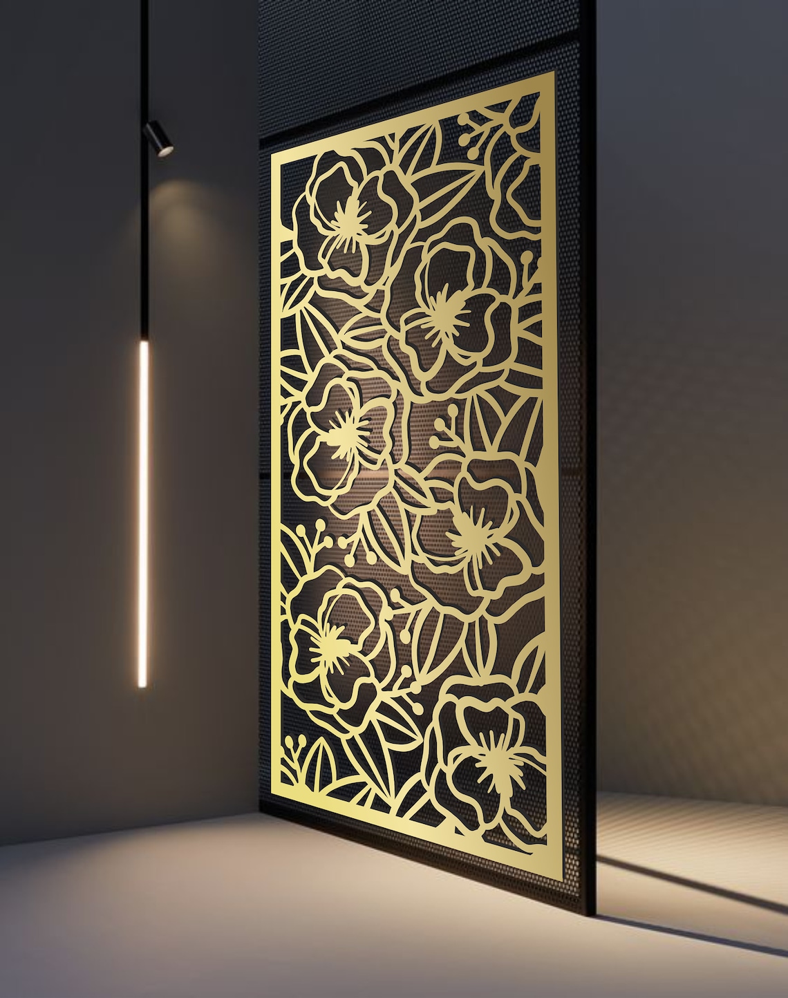 Floral Patterns Panel Templates SVG Set 29. 7 Vector Laser - Etsy