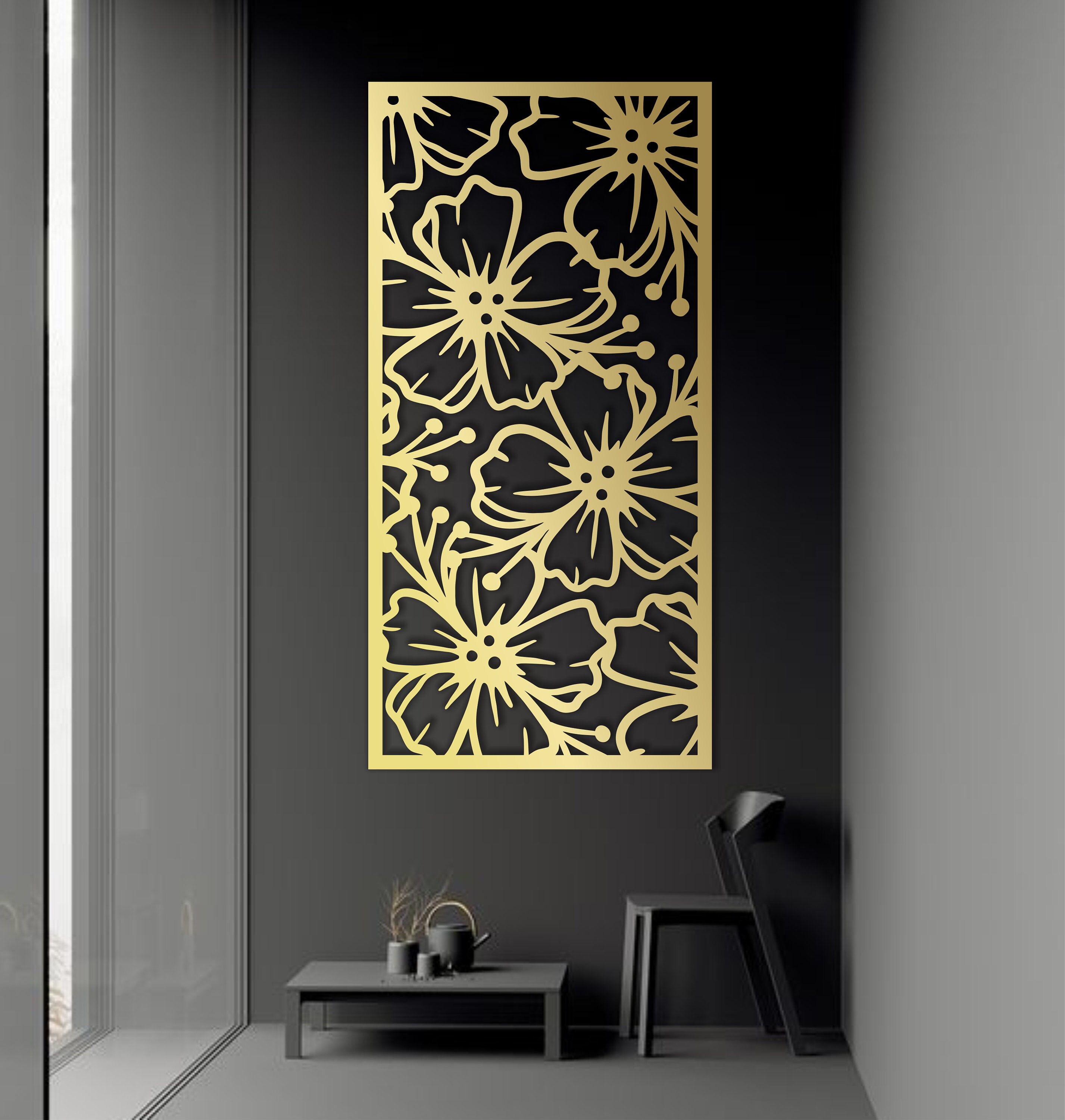 Floral Patterns Panel Templates SVG Set 30. 7 Vector Laser | Etsy Australia