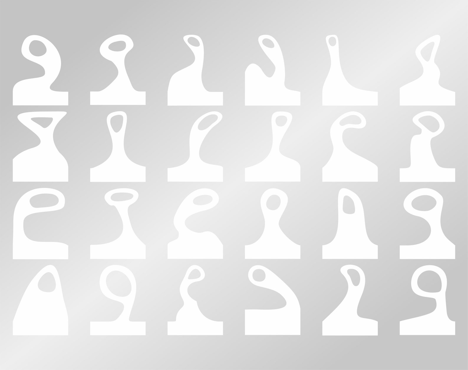 24 Hand Drawn Cutting Board Handle Templates Set 1 SVG DXF - Etsy