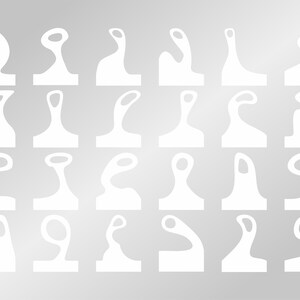 24 Hand Drawn Cutting Board Handle Templates Set #1 SVG, DXF, PDF ...