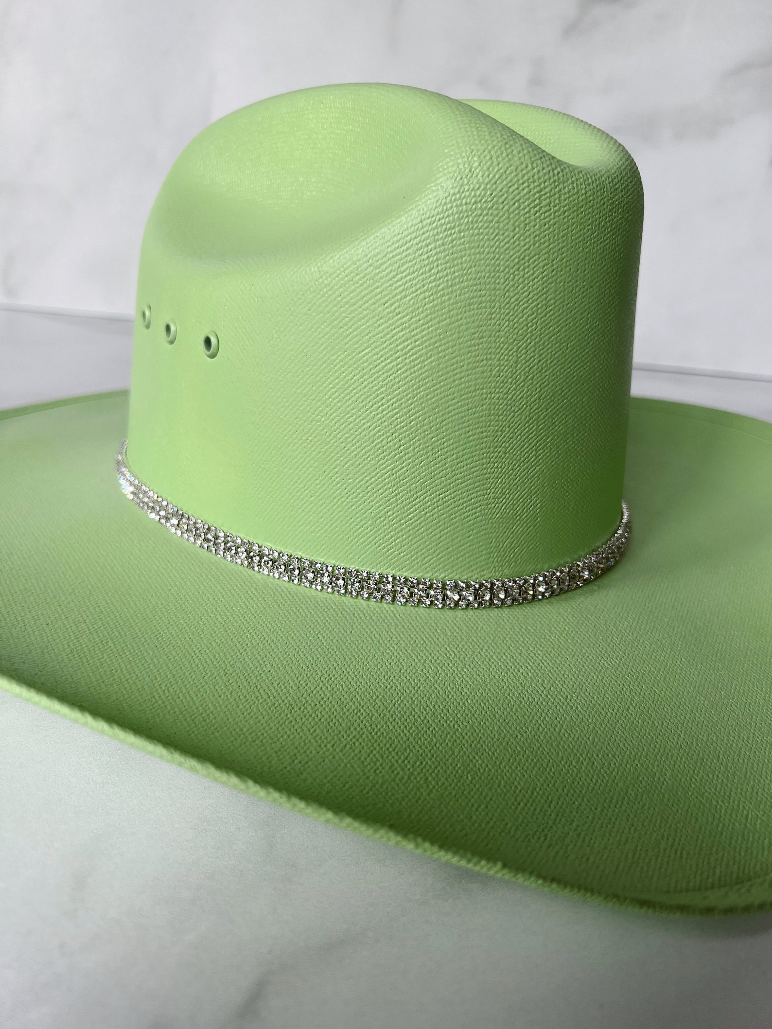 Silver Bling Cowboy Hat Rhinestone Cowgirl Hat - Etsy