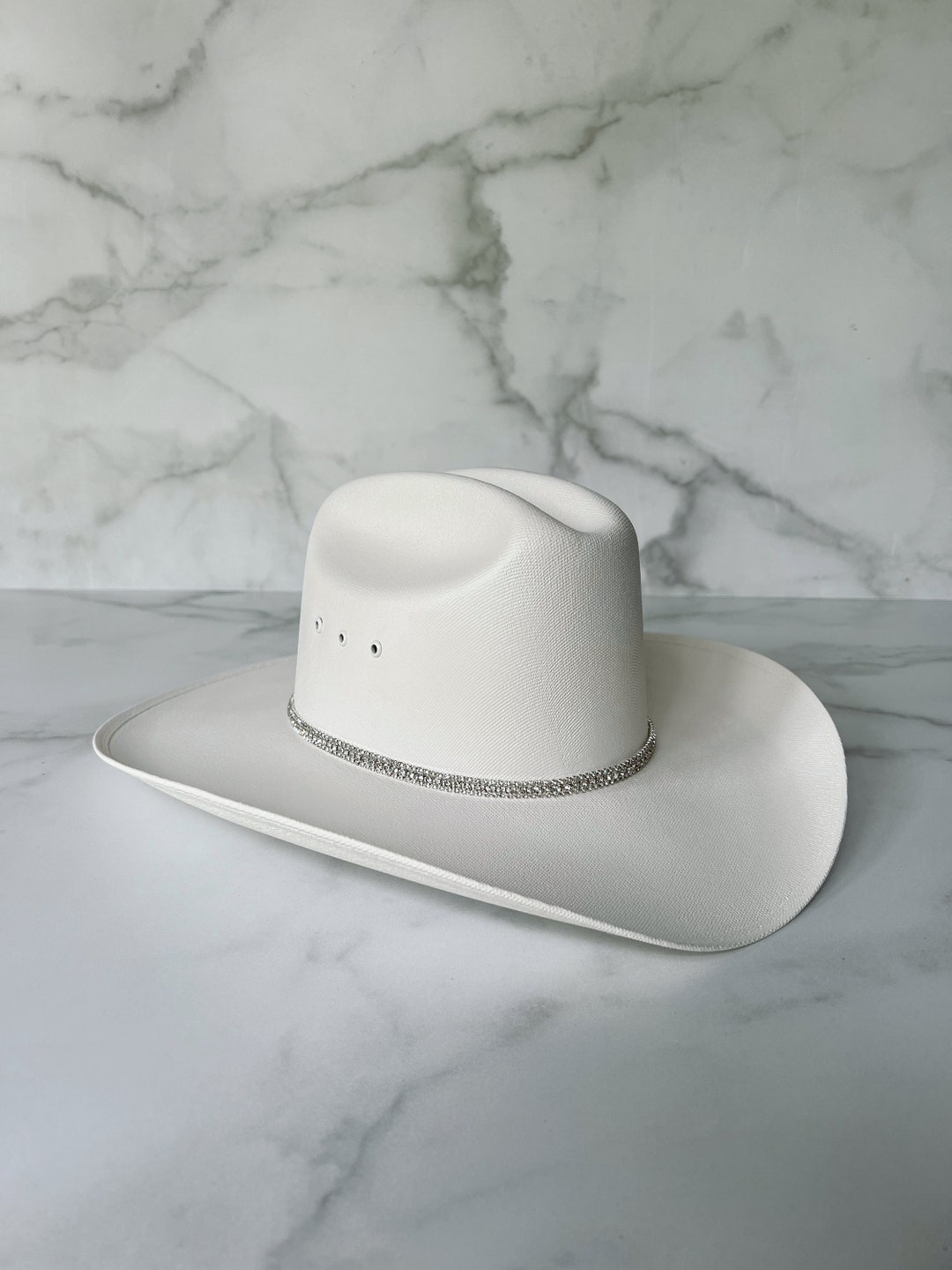 Silver Bling Cowboy Hat | Rhinestone Cowgirl Hat | Bachelorette Cowboy ...