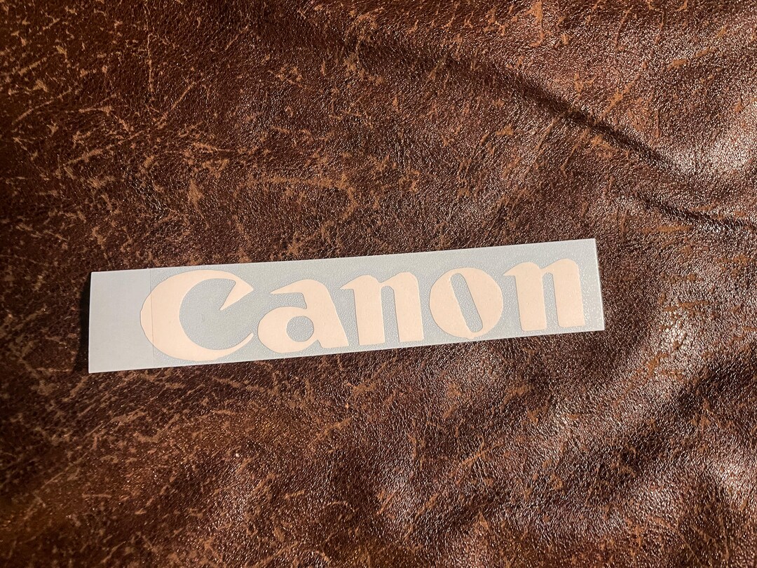 Canon Camera Logo Vinyl Decal, Car Sticker Laptop Cup Tumbler Decal ...