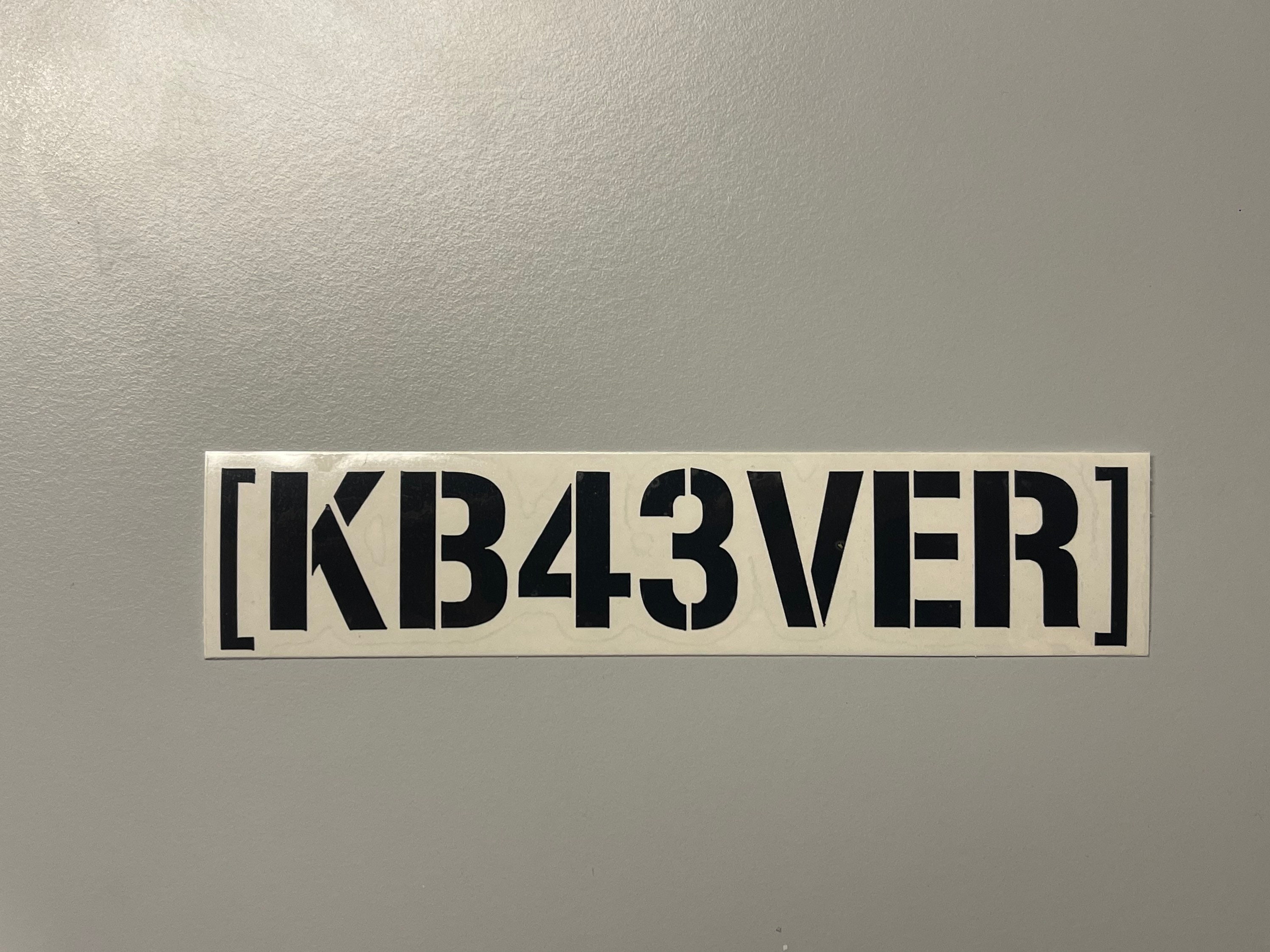 KB43VER Vinyl Decal Ken Block Car Sticker Laptop Cup - Etsy New Zealand