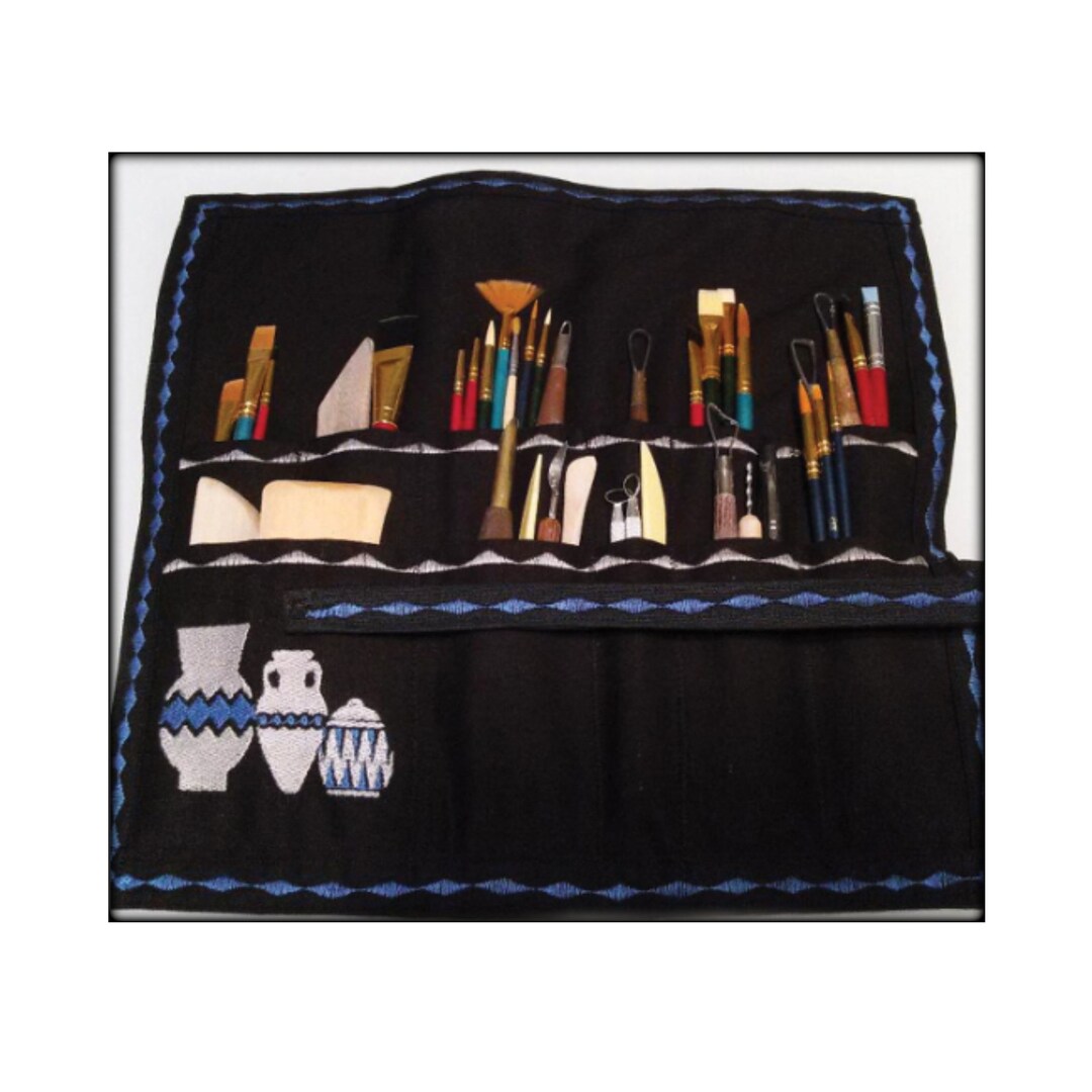 Pottery Tool Bag, Paint Brush Tool Bag, Crochet Tool Bag - Etsy