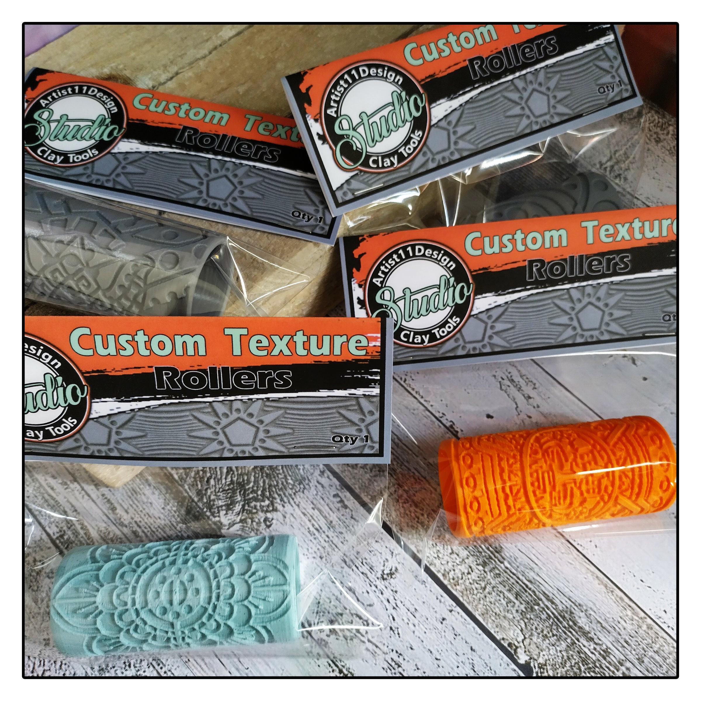 Rotating Triangle Roller, Pottery Roller qty 1, Handmade Pottery Tools ...