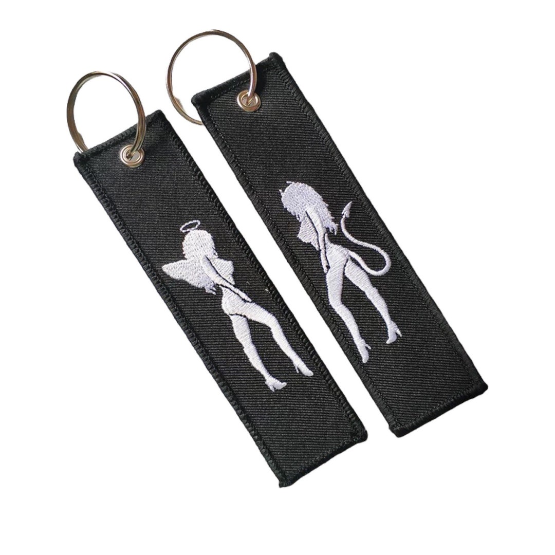 Angel & Devil Keychain - Etsy