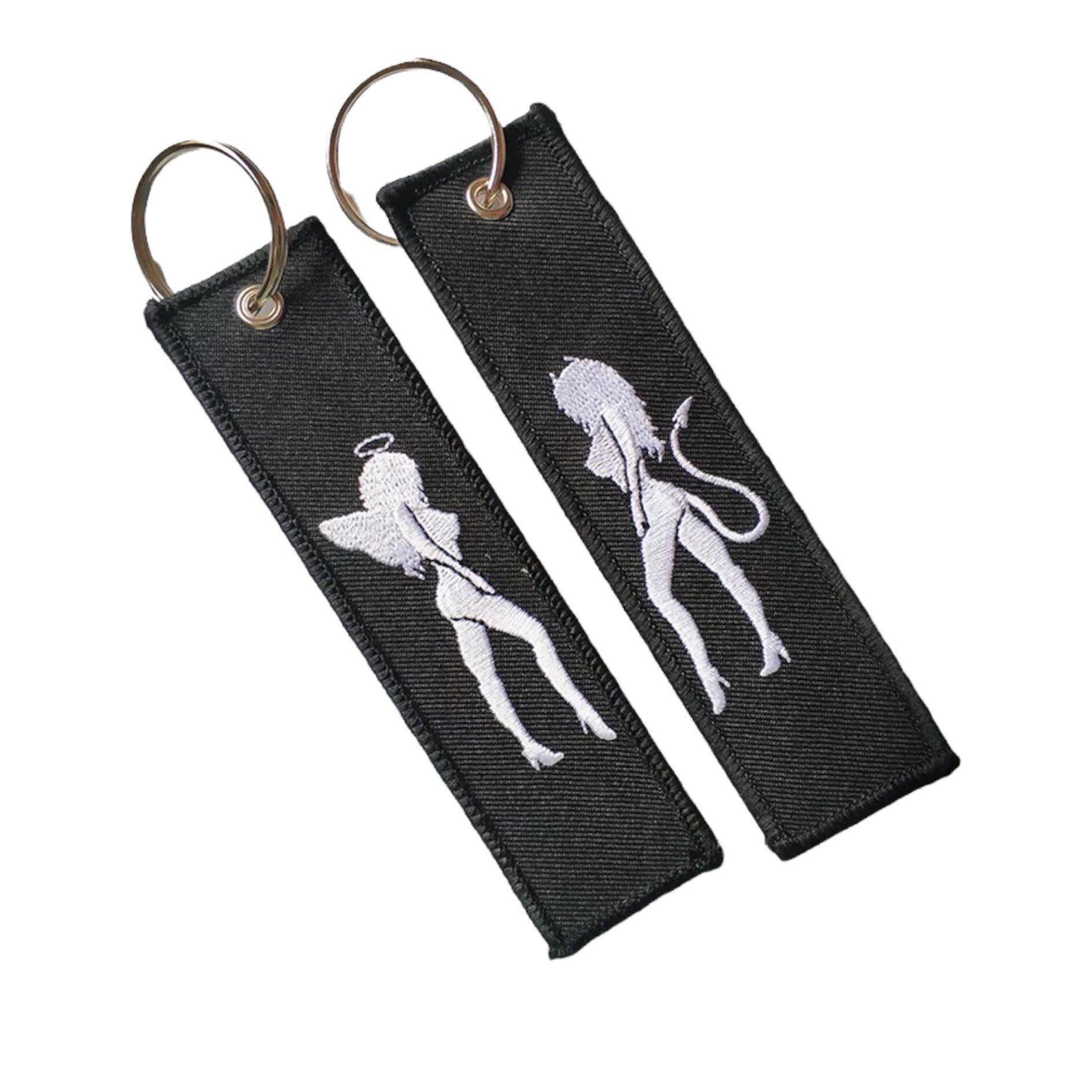 Angel & Devil Keychain - Etsy