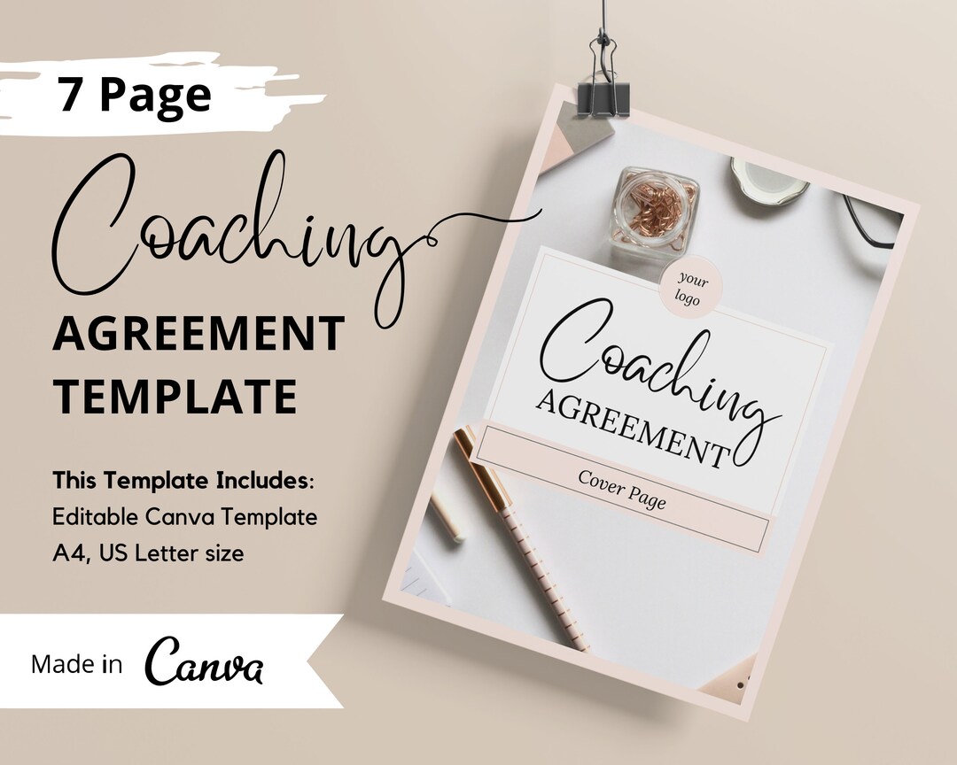 Client Contract Agreement Template | Coaching Client Contract | Coach ...