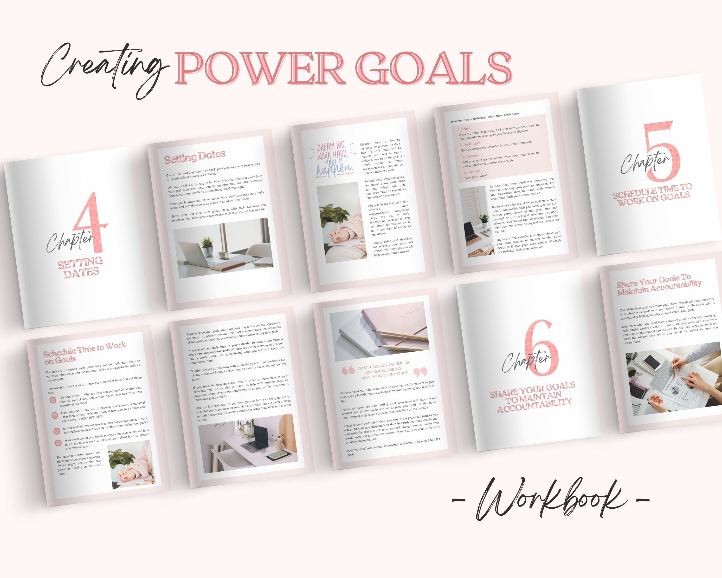 Coaching Workbook Creating Power Goals Goal Setting Coaching Template ...