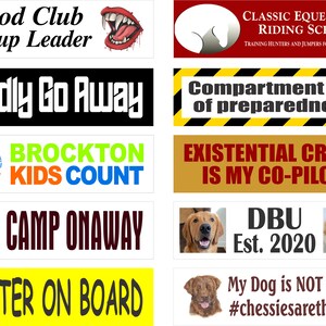 Custom Bumper Stickers - 11"x3" - Etsy