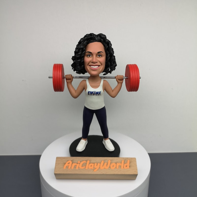Powerlifter Figurine - Etsy