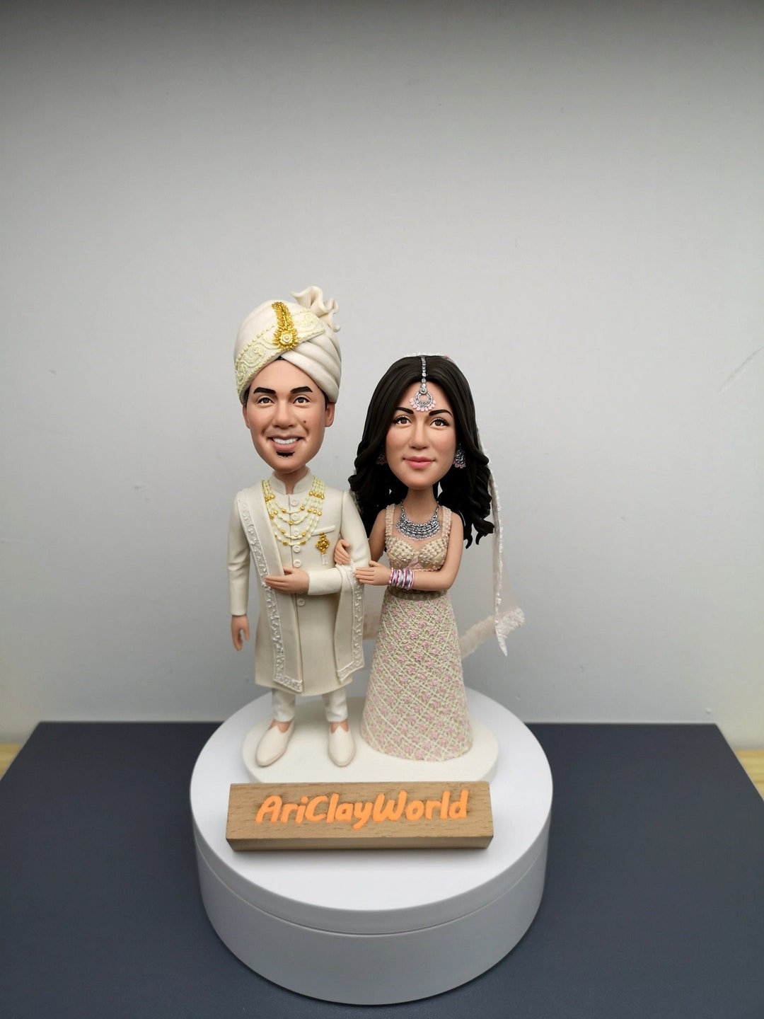 Custom Indian Couple Bobbleheads, Personalized Indian Wedding ...