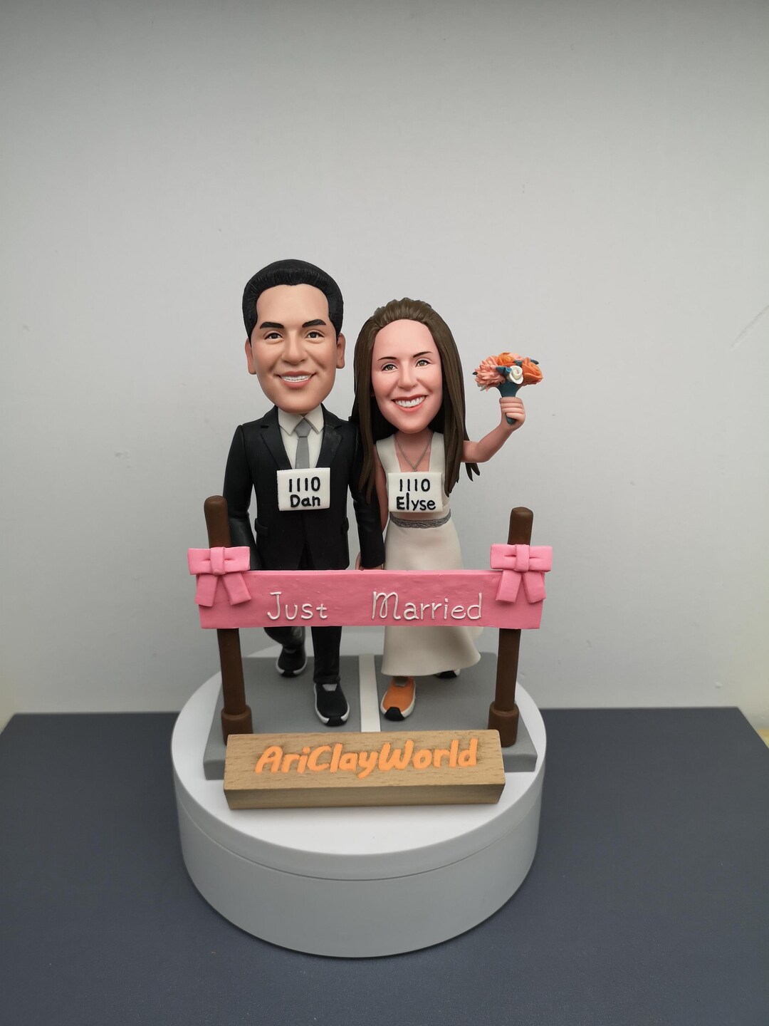 Custom Runners Wedding Cake Topper: Personalized Athlete Couple ...