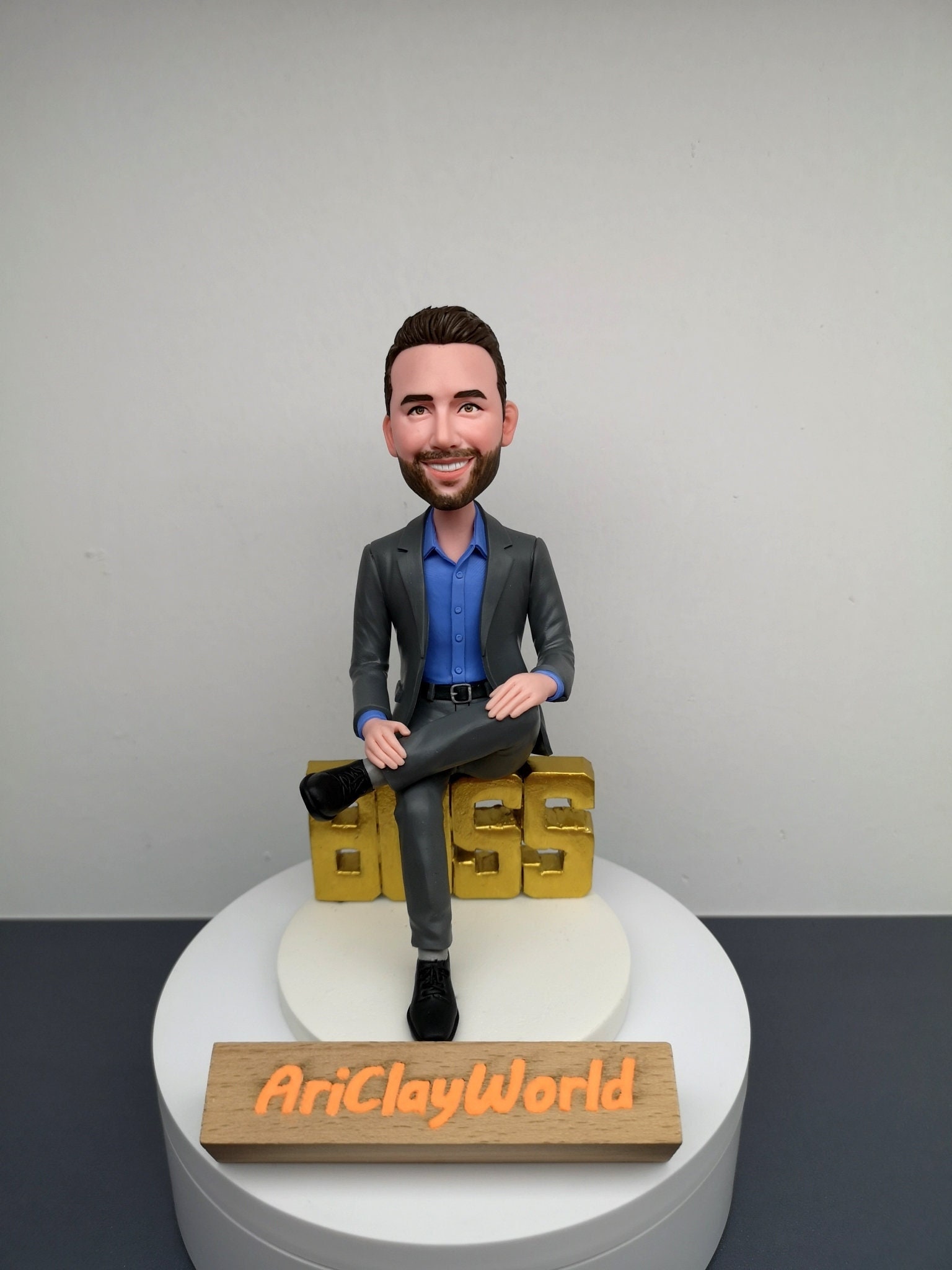 Custom Boss Bobble Head, Personalized Boss Statuea0102 - Etsy