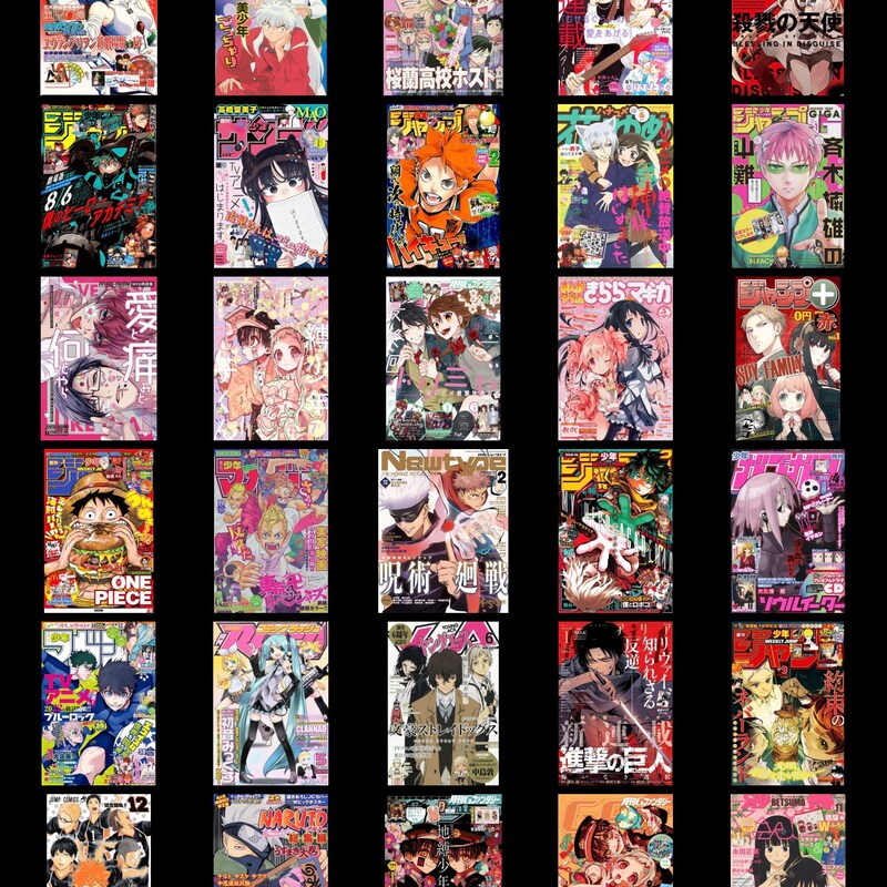 Anime Wall Collage - Etsy