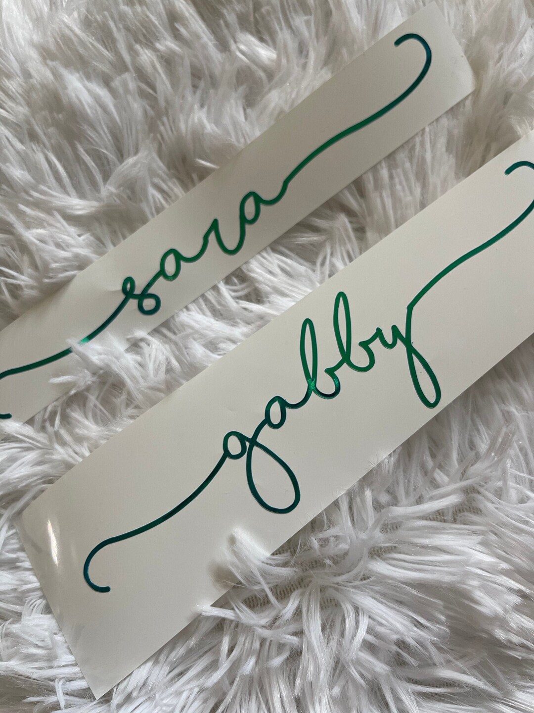 Personalized Vinyl Decals - Custom Name - Swoosh Name Design - Laptop ...