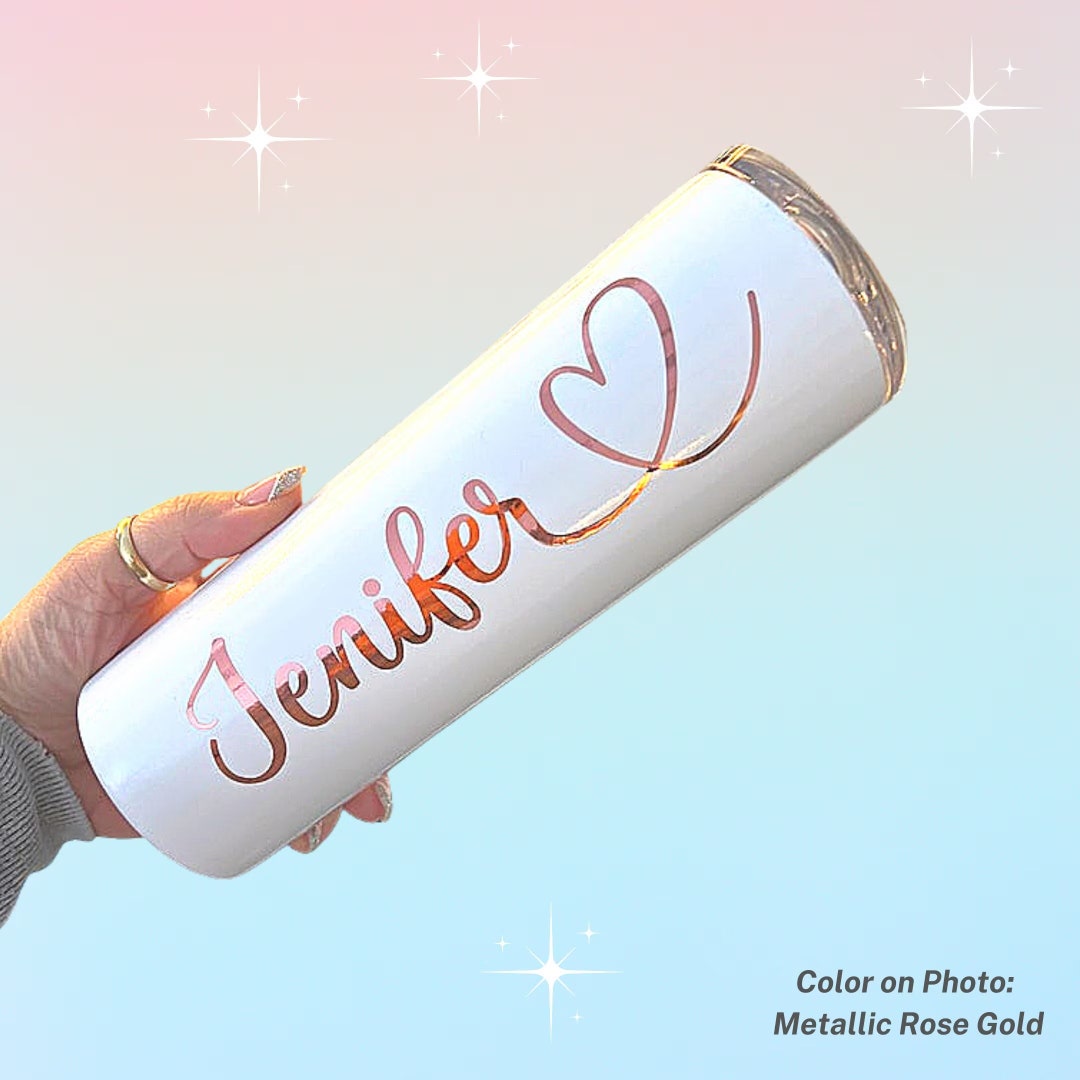 Personalized Name With Heart Vinyl Decals - Custom Name - Heart Name ...