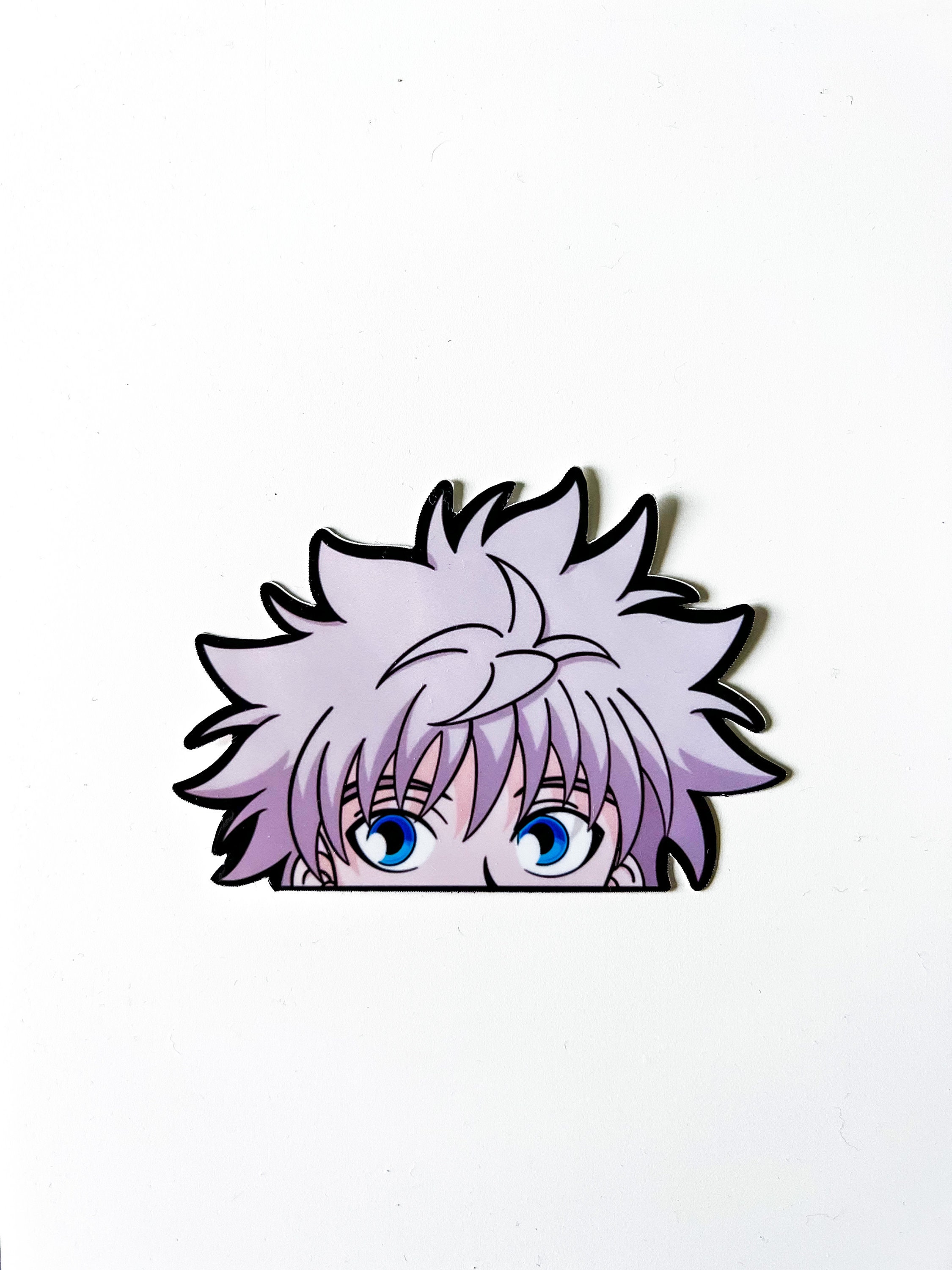 Anime Half Face Sticker Anime Vehicle Sticker Anime - Etsy Canada