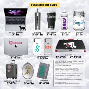 Personalized Vinyl Decals - Custom Name - Laptop - Car - Wall Stickers ...