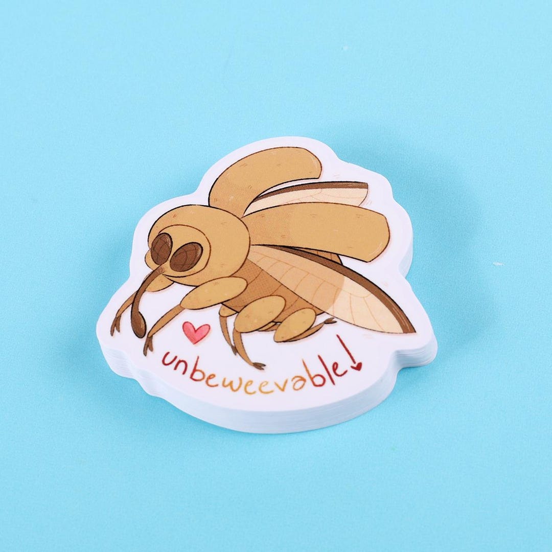 Cute Unbeweevable! Weevil Bug Insect 2" Sticker - Etsy