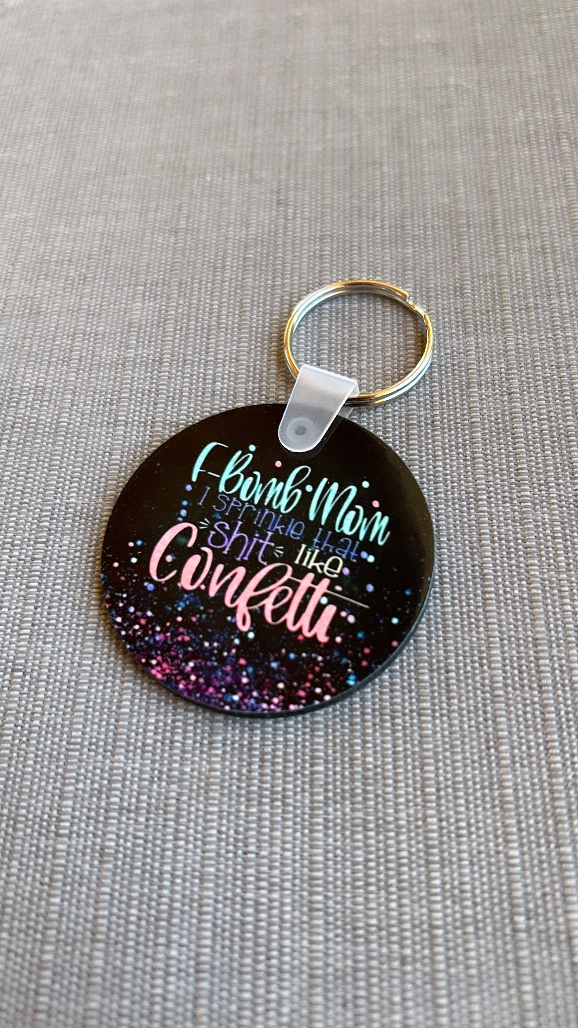 Round Keychain, Personalized Gift, Cute Keychain, Sublimation, Custom ...