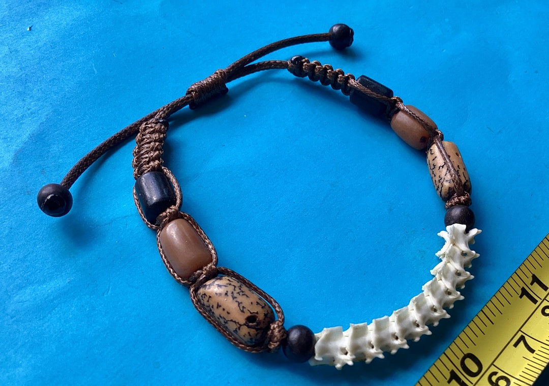 Snake Bones Vertebrae Beads Bracelet Philippines Kalinga Handmade ...