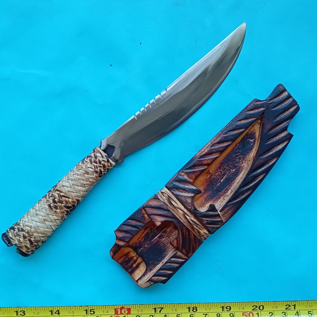 Ifugao Pinahig Philippine Handmade Knife in Scabbard 5 Blade - Etsy