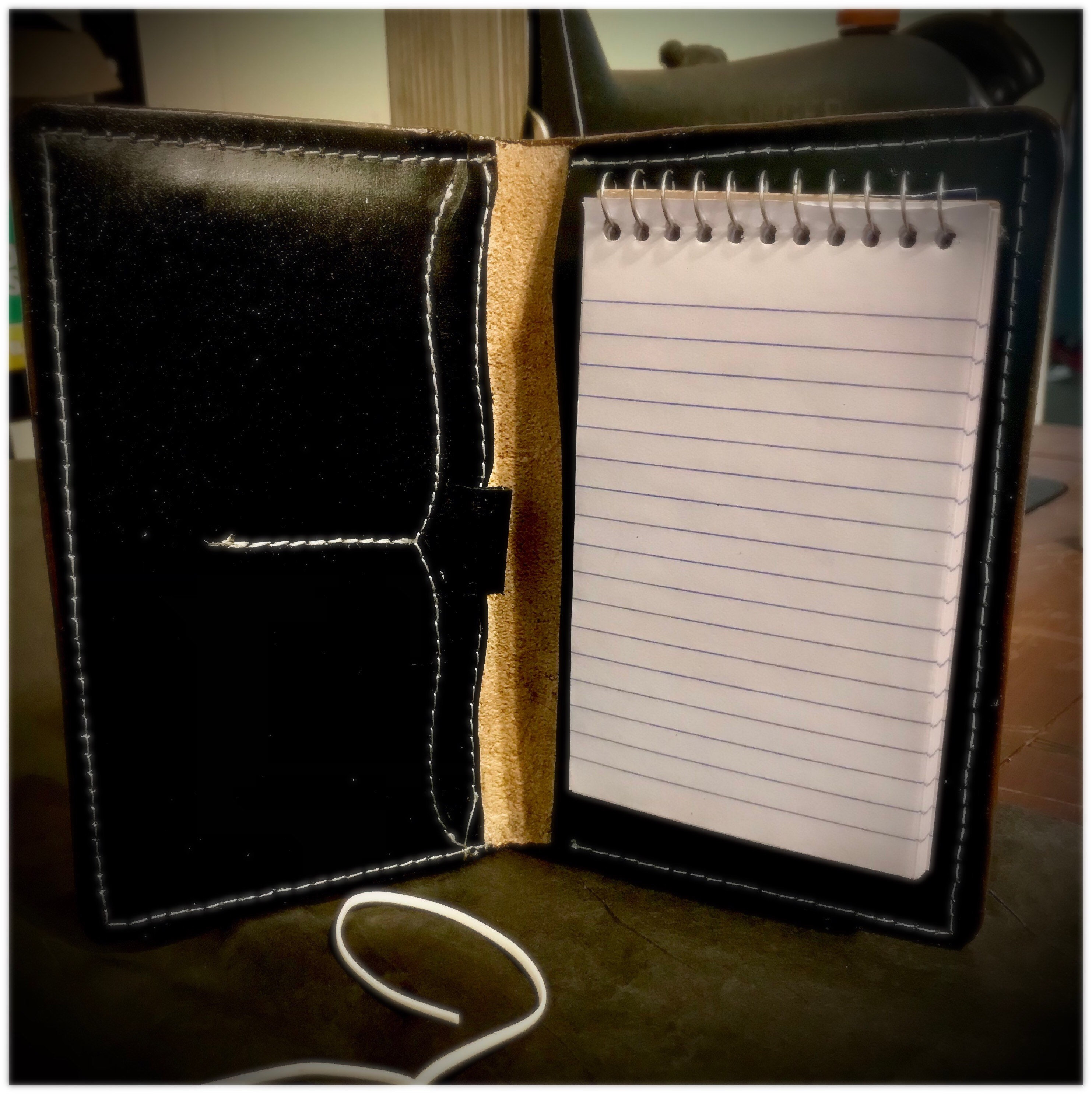 Hand-tooled Notepad Cover With Card, Pen and Money Slot - Etsy