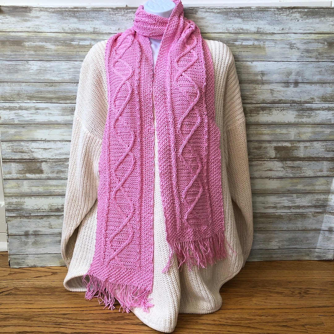 Pink DNA Scarf, Science STEM Teacher, Girl Gang Gift, Scientist Grad ...