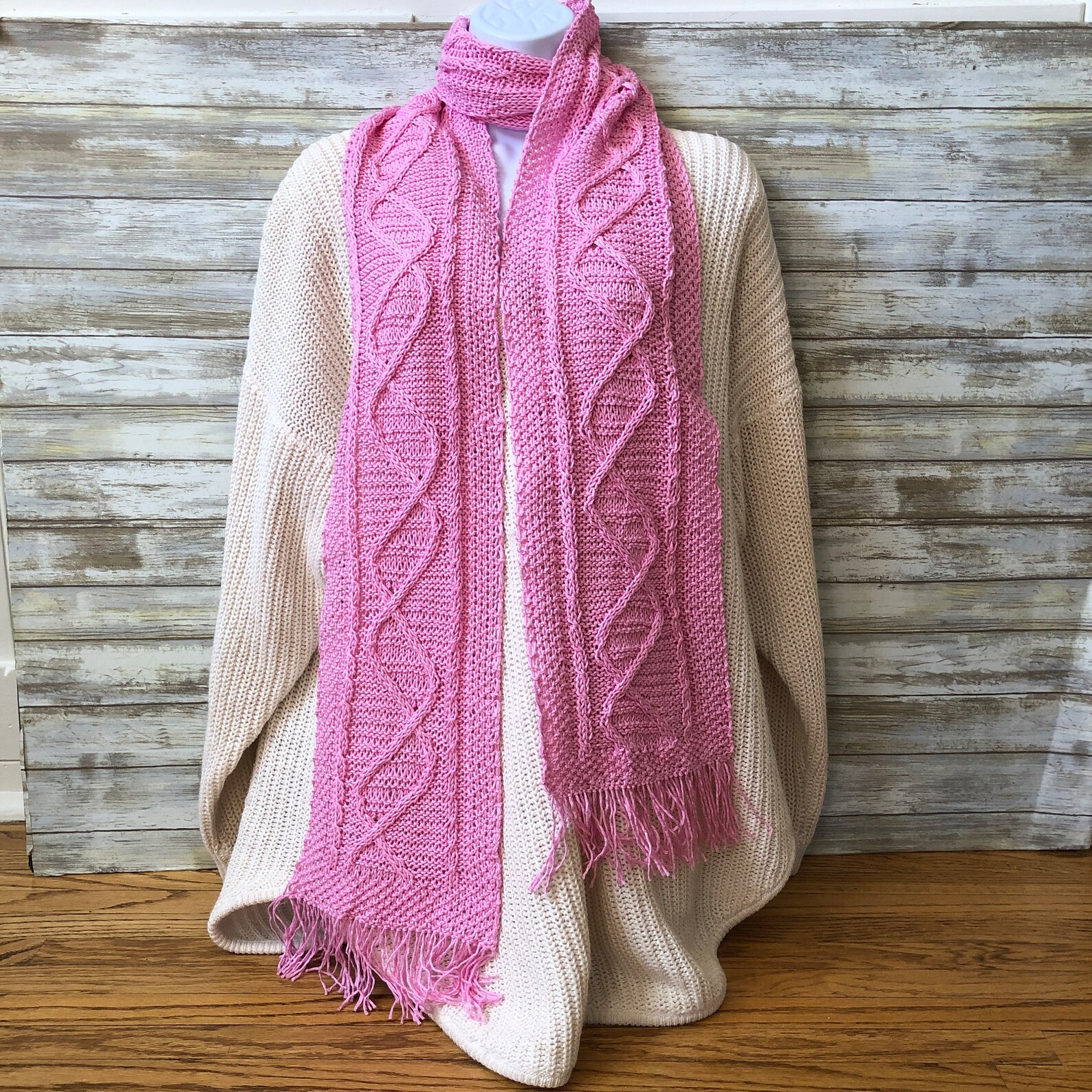 Pink DNA Scarf, Science STEM Teacher, Girl Gang Gift, Scientist Grad ...