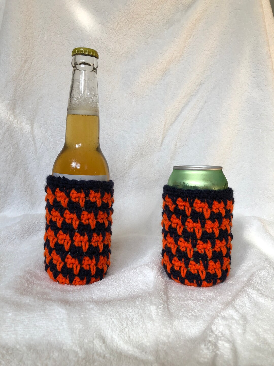 Handmade Beer Coozy, Beer Can Cover, Football Team Can Cooler, Stocking ...
