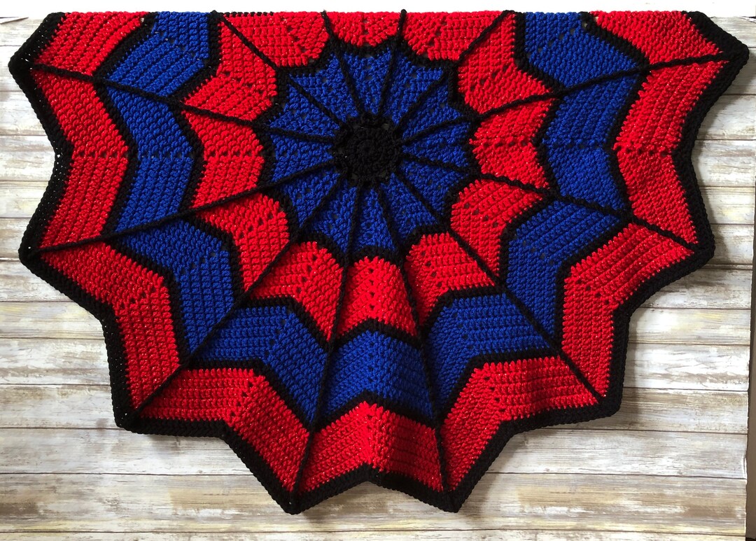 Toddler Spiderman Inspired Blanket Spider Web Blanket - Etsy