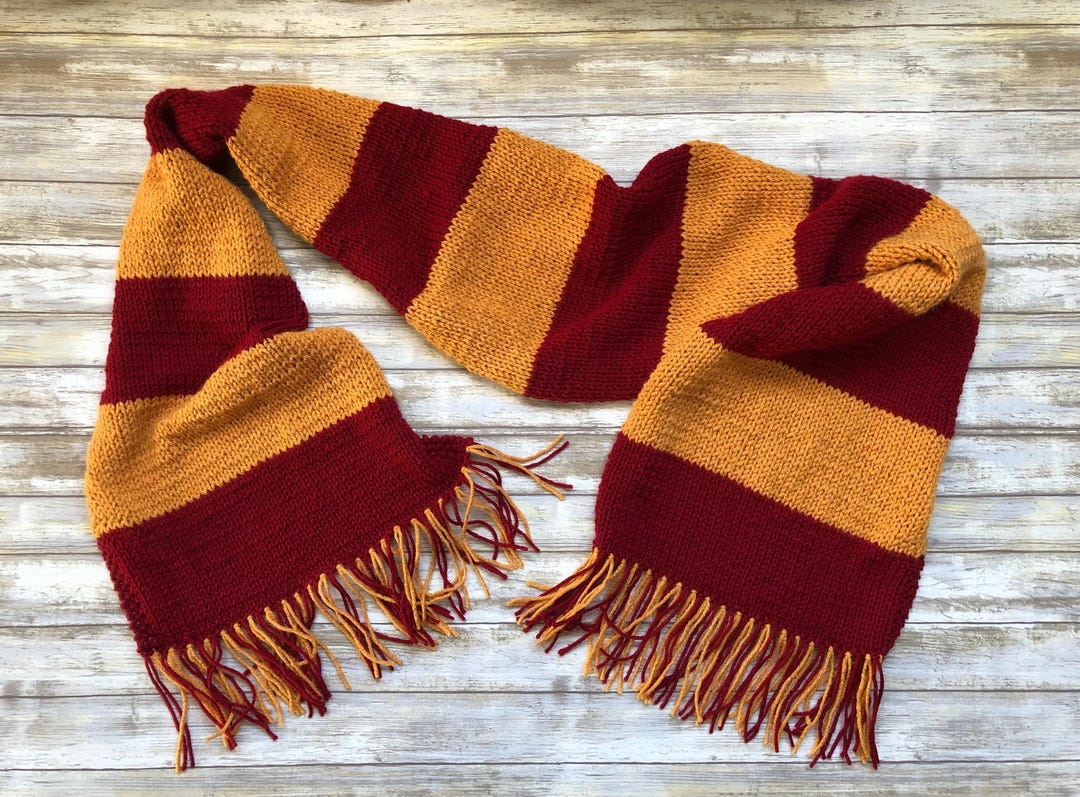Wizard Scarf Gift, Wizarding School, Handmade Scarf, Sorcerers Stone ...