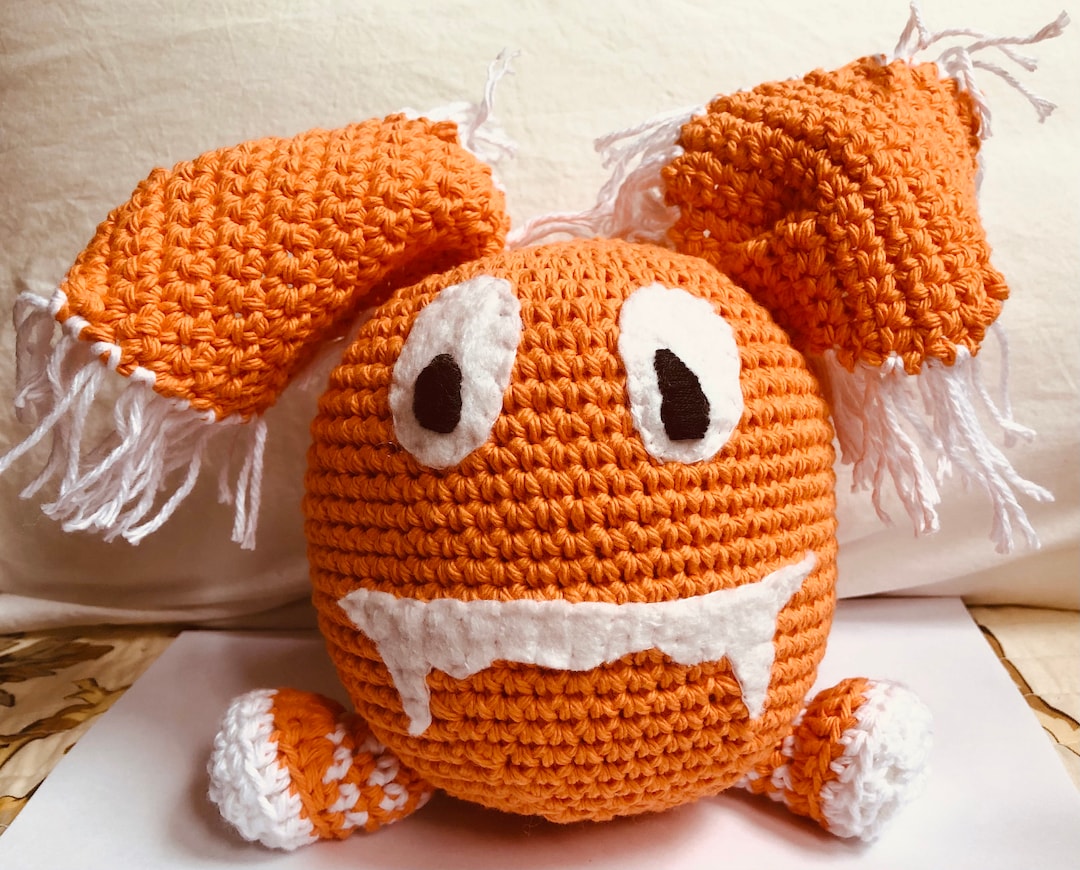 Monster Plushie, Amigurumi Monster, Orange Plush, Toddler Toys, New ...