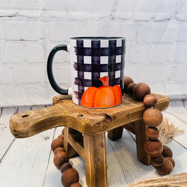 Buffalo Check Pumpkin - Etsy
