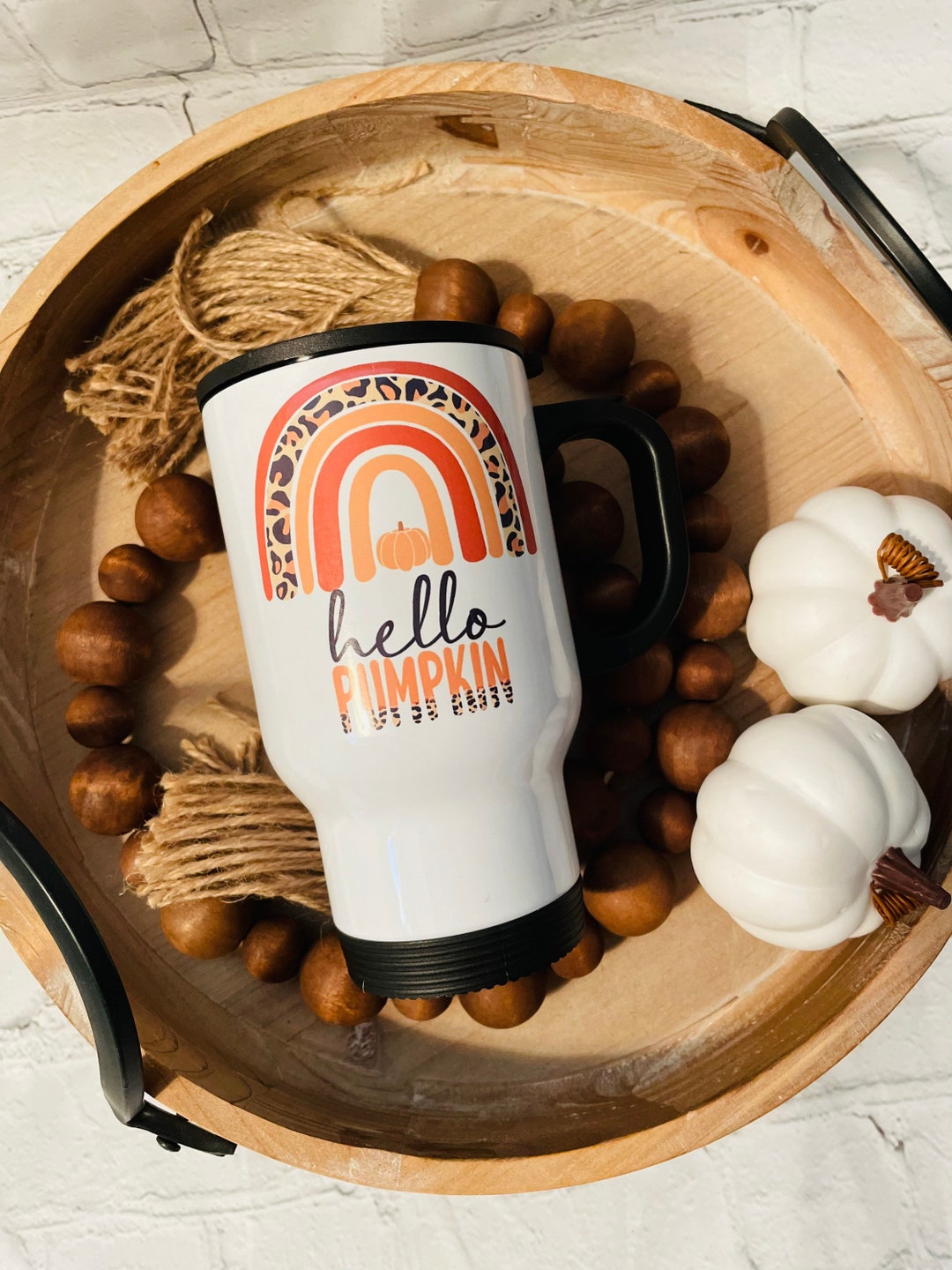 14oz Fall Travel Mug / Hello Pumpkin Travel Mug / Pumpkin Travel Mug ...